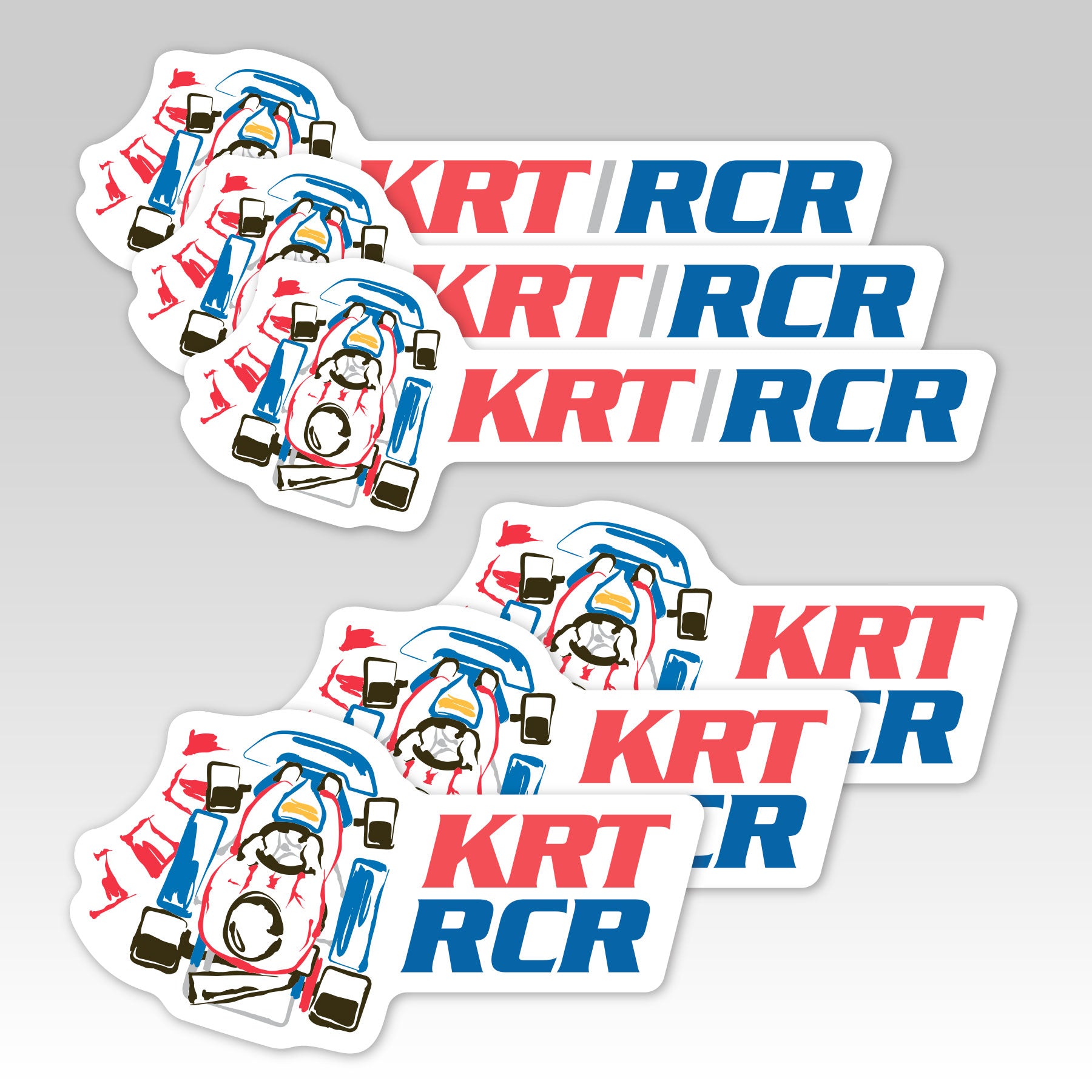 KRT|RCR 'Retro 2000' Sticker Pack - Matt – RCR Lifestyle